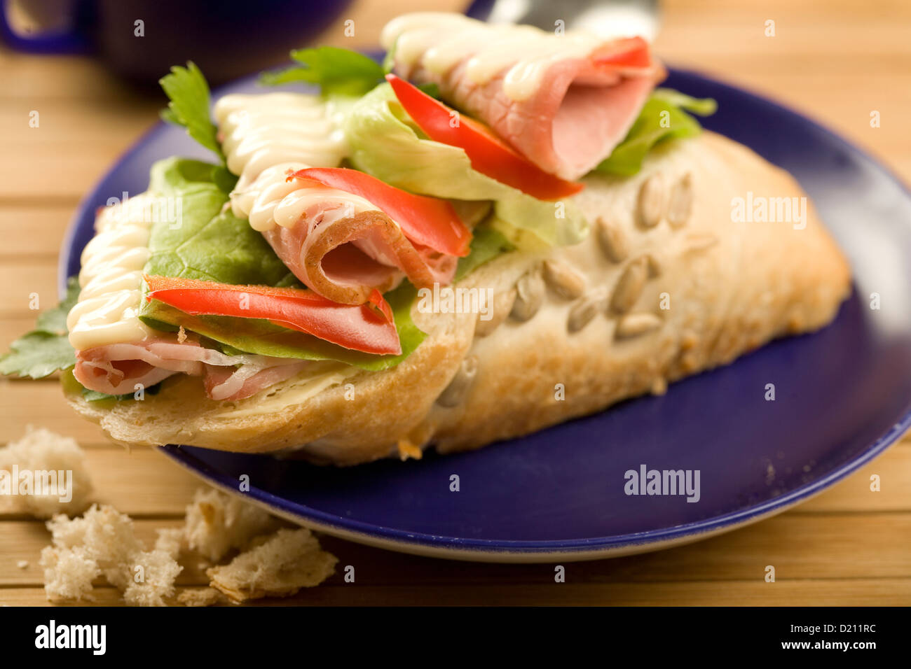 Sandwich ham not cheese hi-res stock photography and images - Alamy