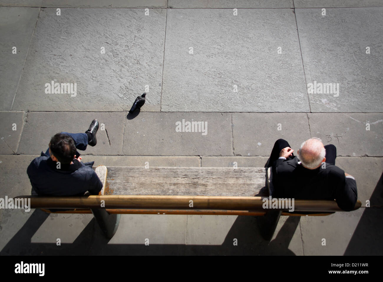 Two men seat on hi-res stock photography and images - Alamy