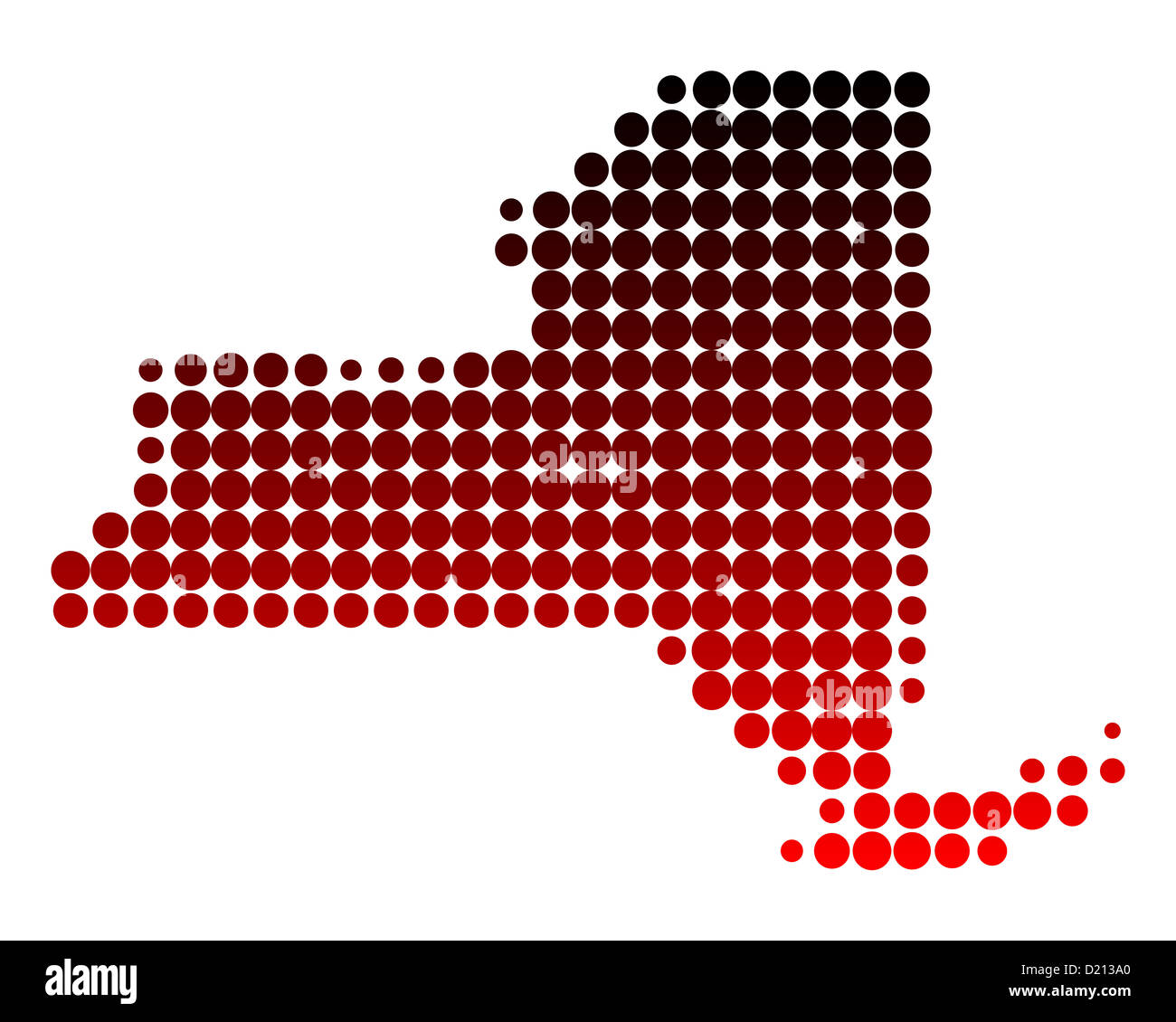 Map of New York Stock Photo - Alamy