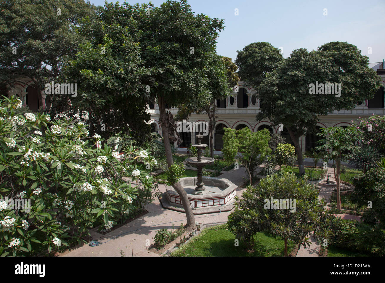 Gardens at San Francisco Church and Convent, Lima, Peru, South America ...