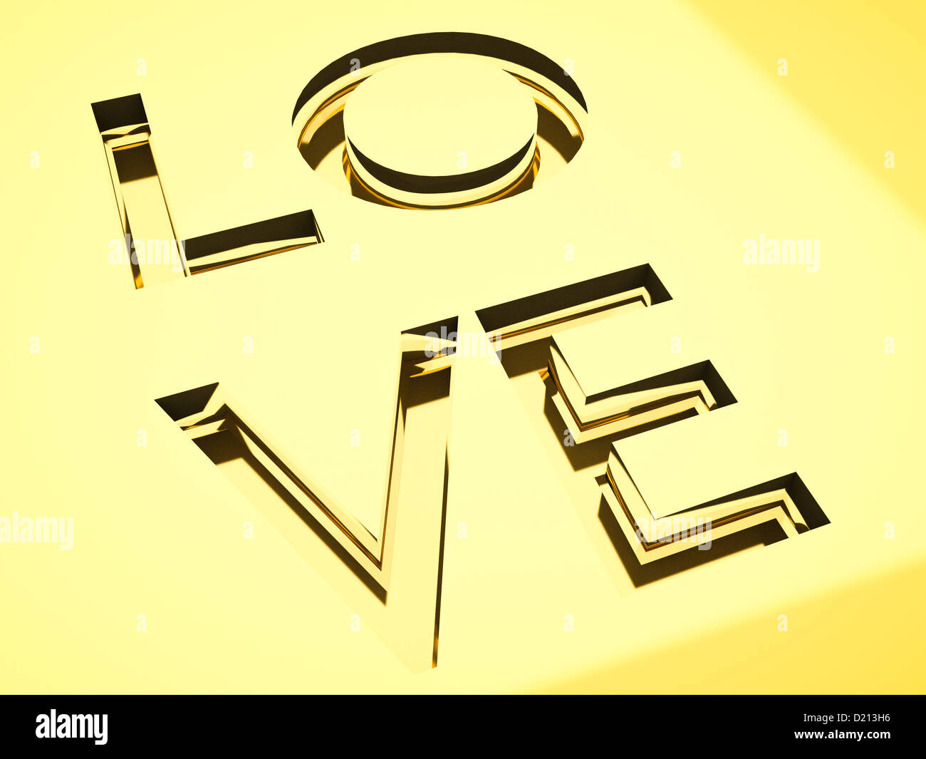 engraved love words on metal surface, for related concepts Stock Photo ...