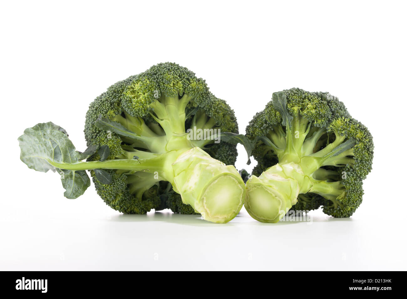 Close-up fresh broccoli isolated on white background Stock Photo - Alamy