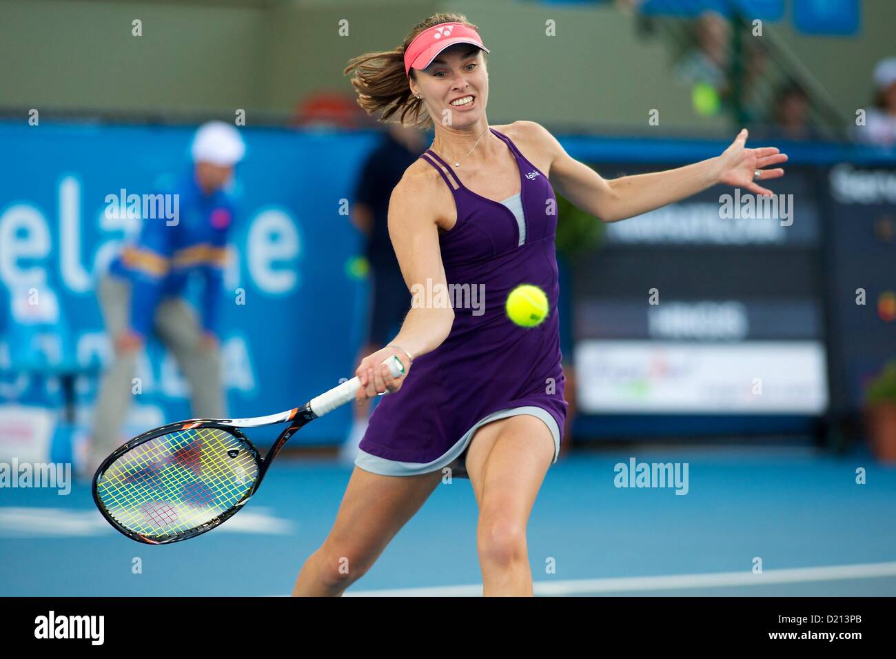 09.01.2013. Adelaide, Australia. MARTINA HINGIS - Action from Day 2 of ...