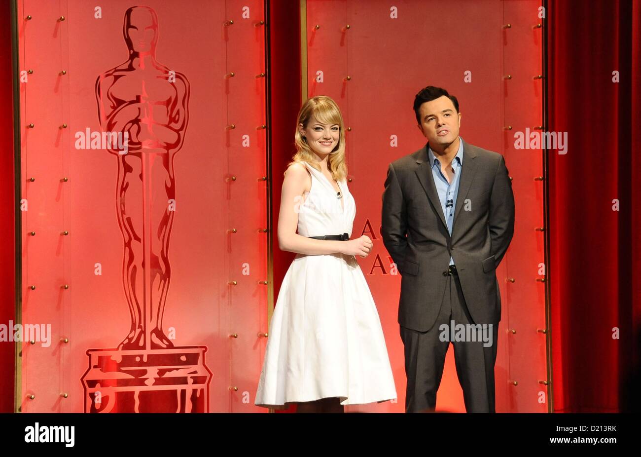 Los Angeles, California, USA. 10th January 2013. Emma Stone, Seth ...