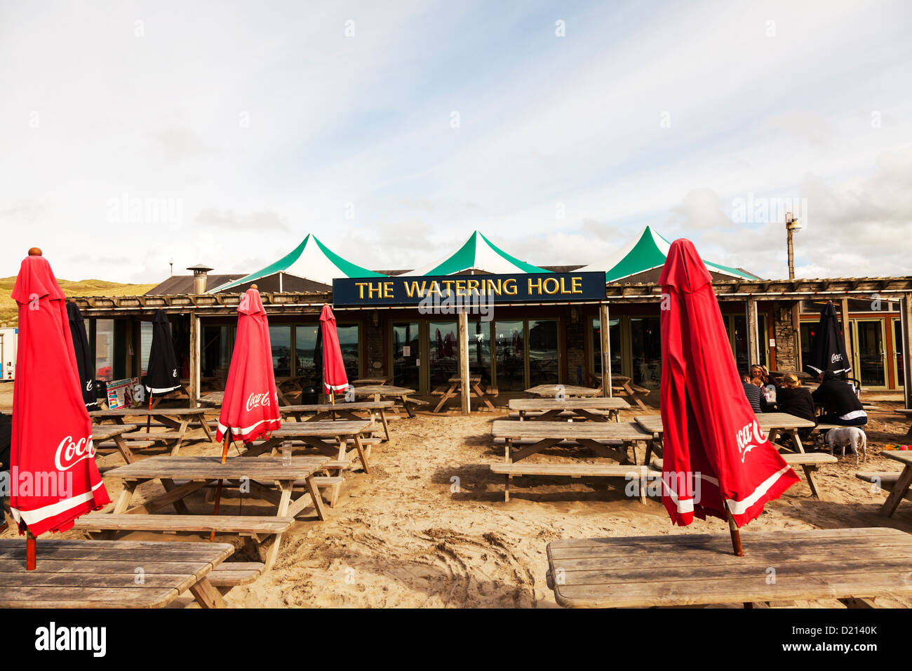Perranporth Perrenporth, The Watering Hole Bar, Cornwall, UK, England ...
