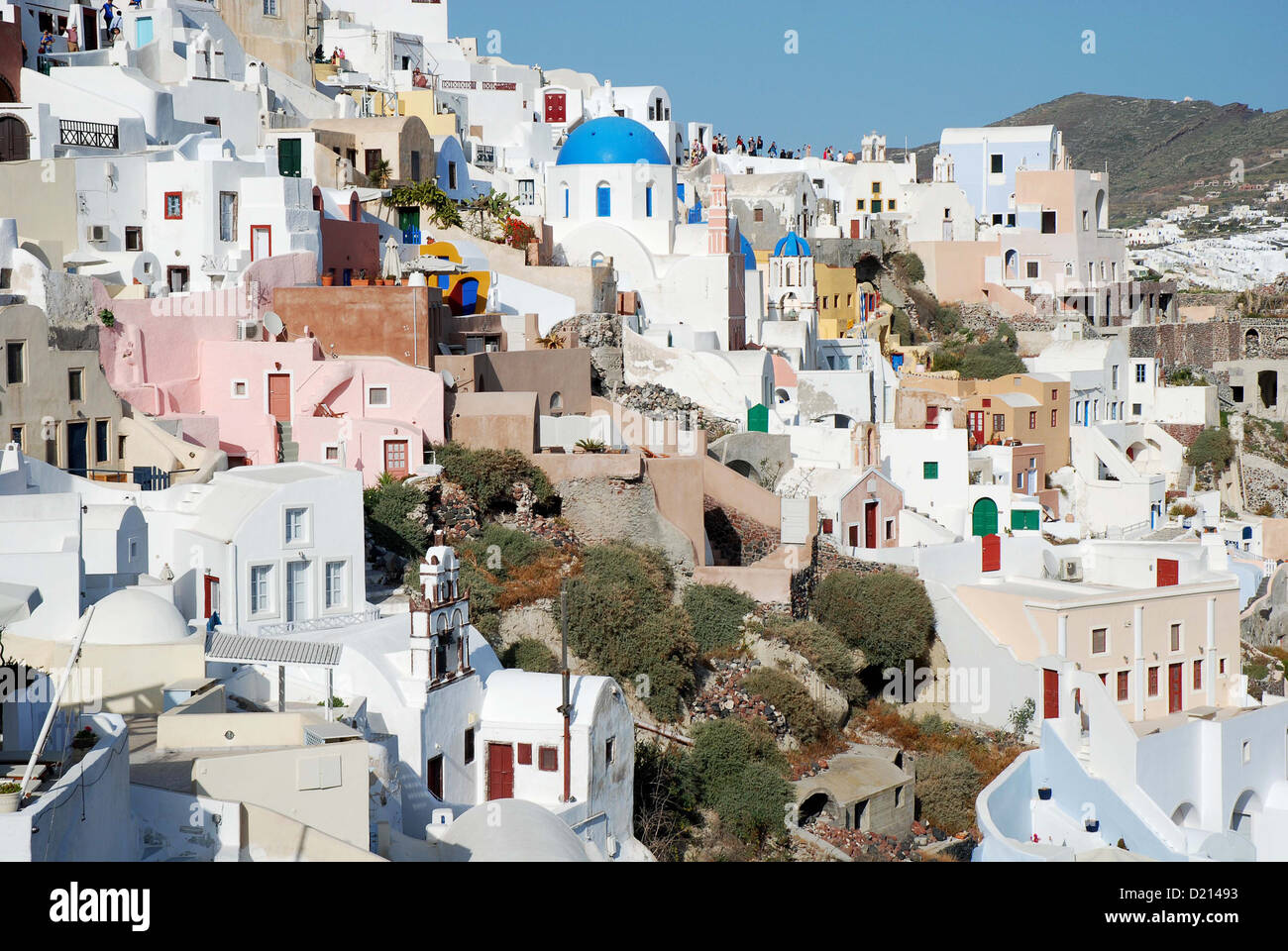 View of Thera on Santorini Stock Photo - Alamy