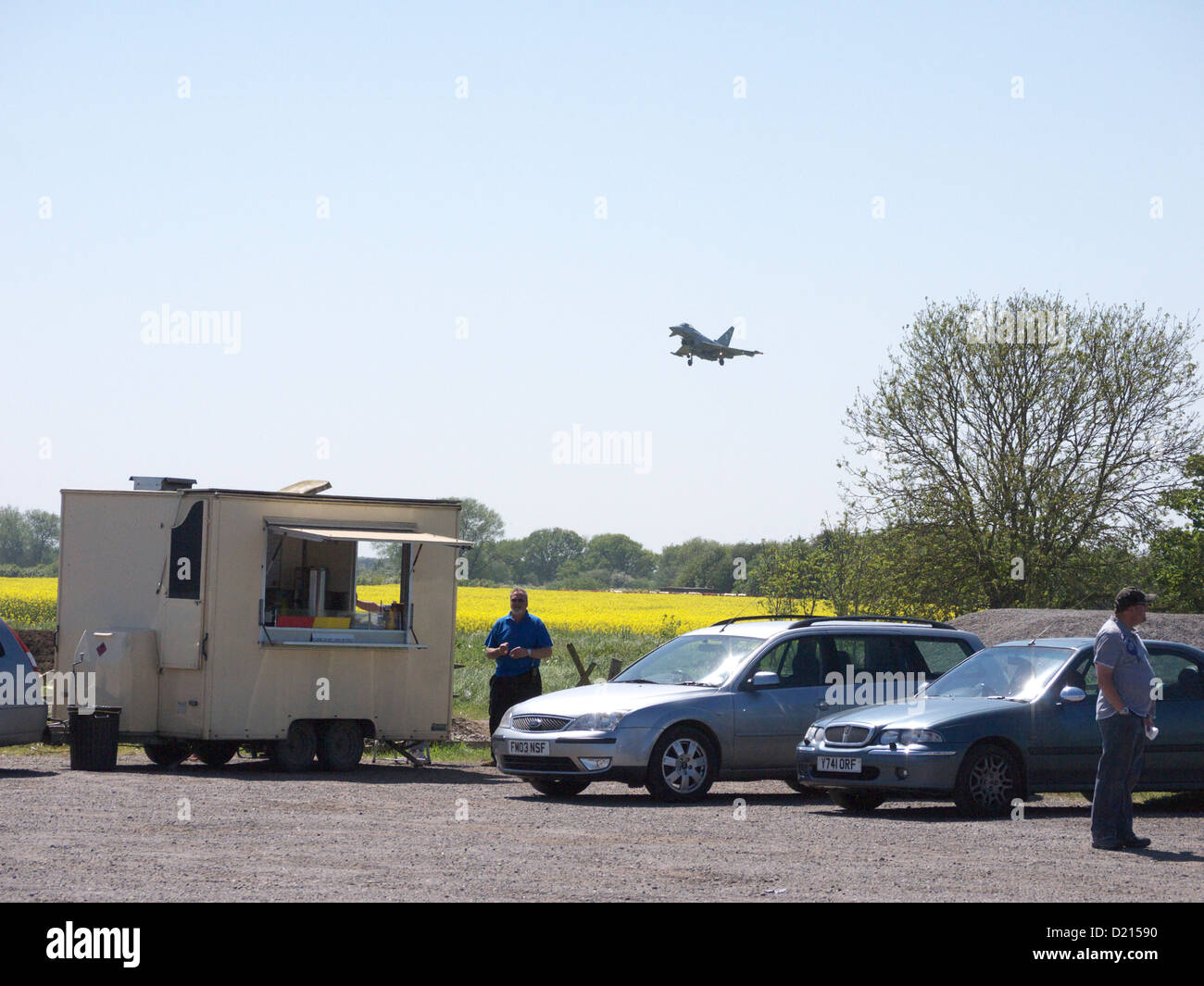 Typhoon taking off from RAF Conningsby Stock Photo - Alamy
