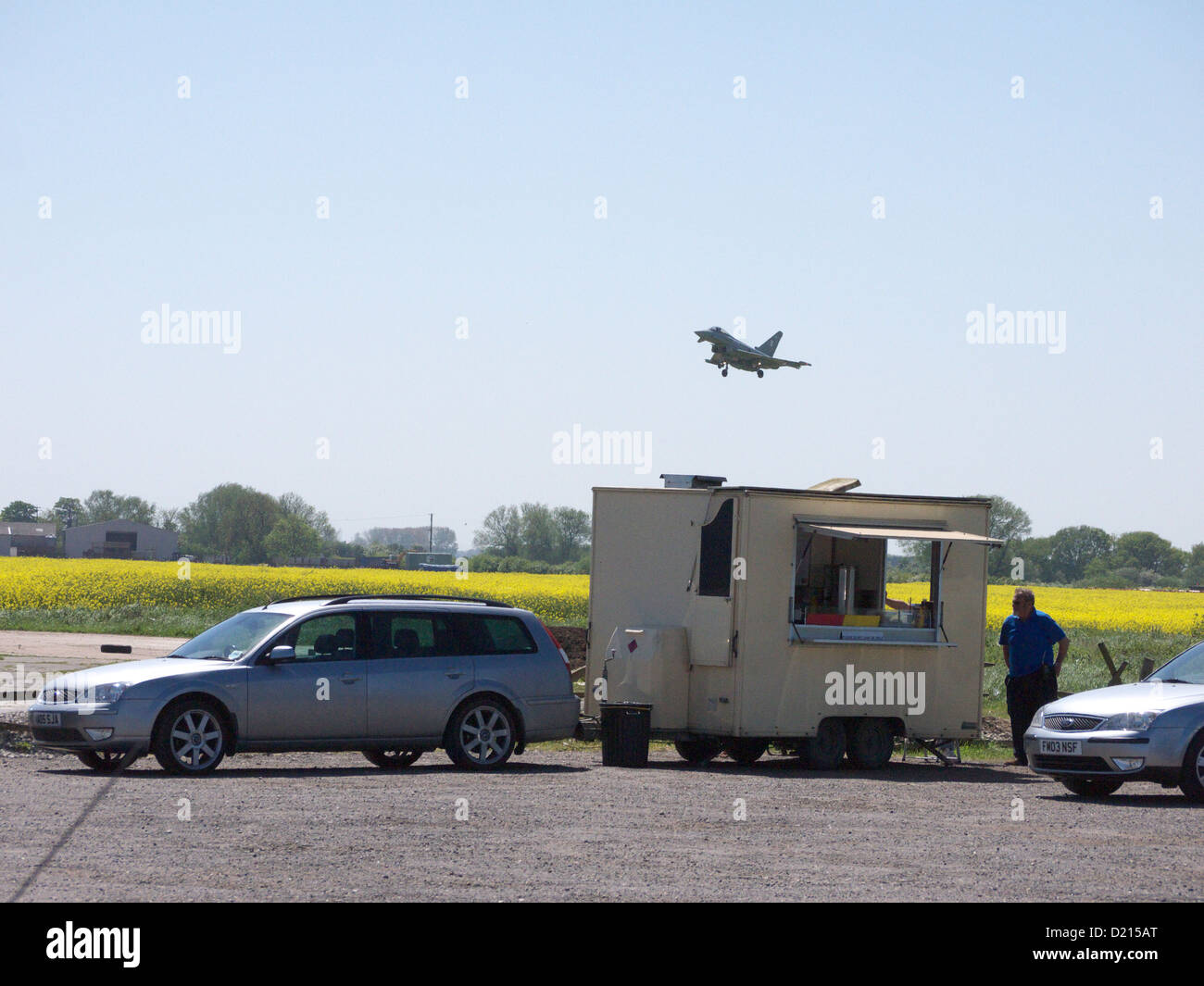 Typhoon taking off from RAF Conningsby Stock Photo - Alamy