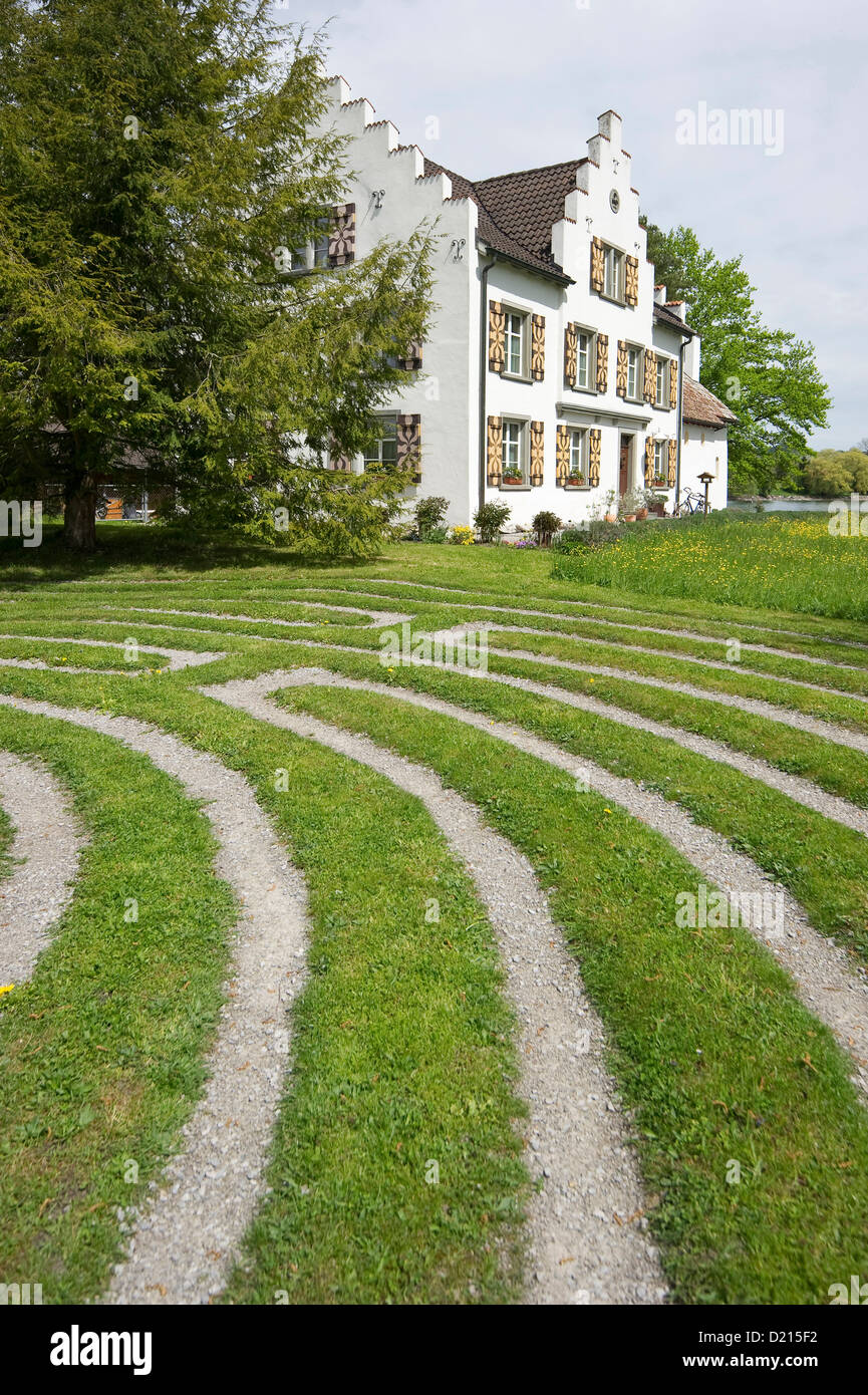 Werd monastery on the island of Werd, Stein am Rhein, Lake Constance ...