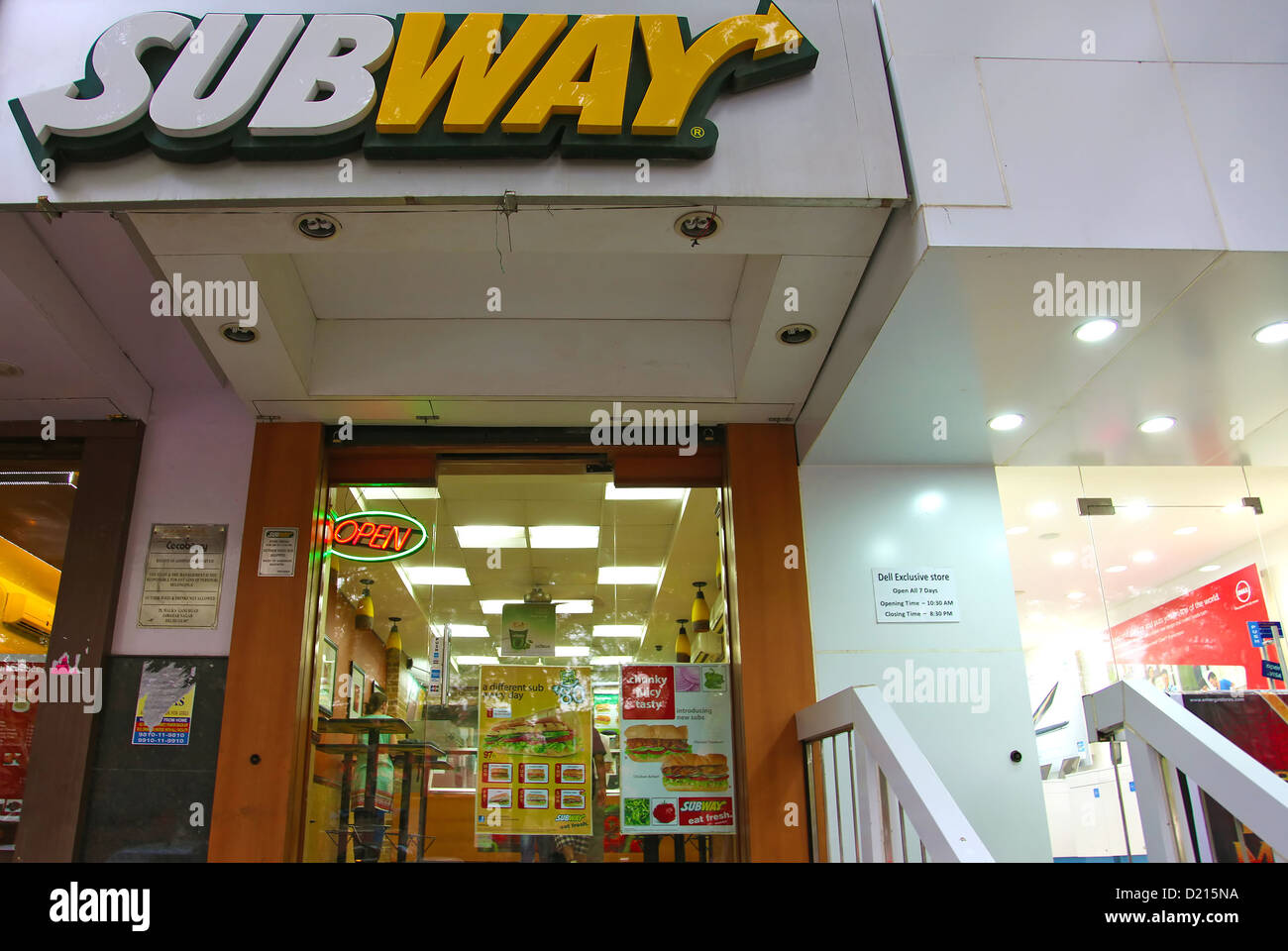 Subway Coffee shop Stock Photo - Alamy