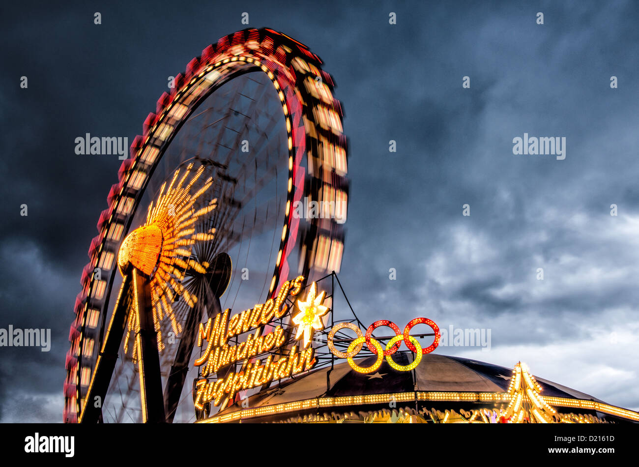 Ferris wheel at the oktoberfest hi-res stock photography and images - Alamy