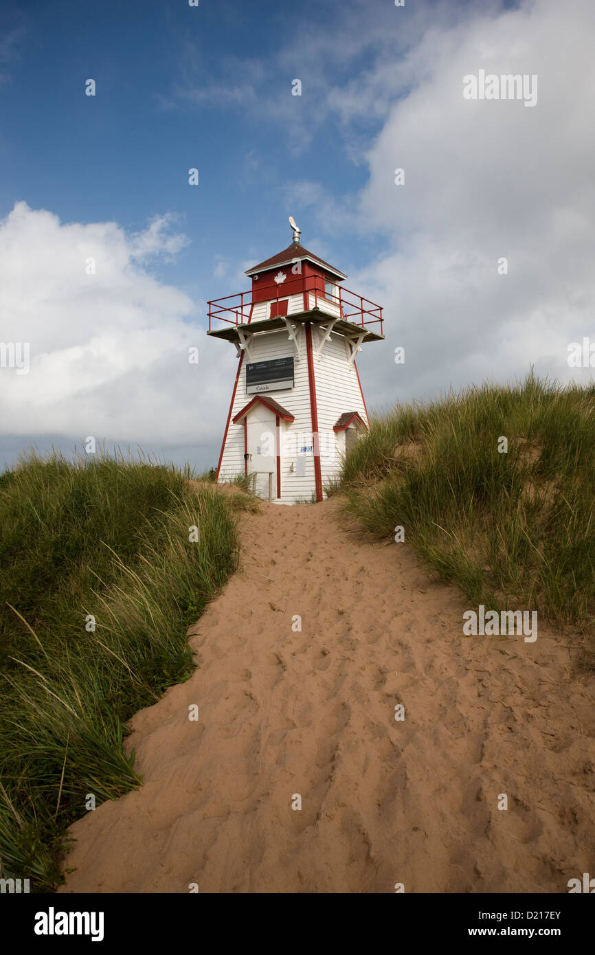 The Covehead Lighthouse in Covehead, Prince Edward Island Stock Photo ...
