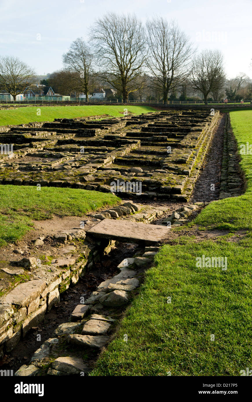 roman barracks caerleon near newport south wales uk Stock Photo - Alamy