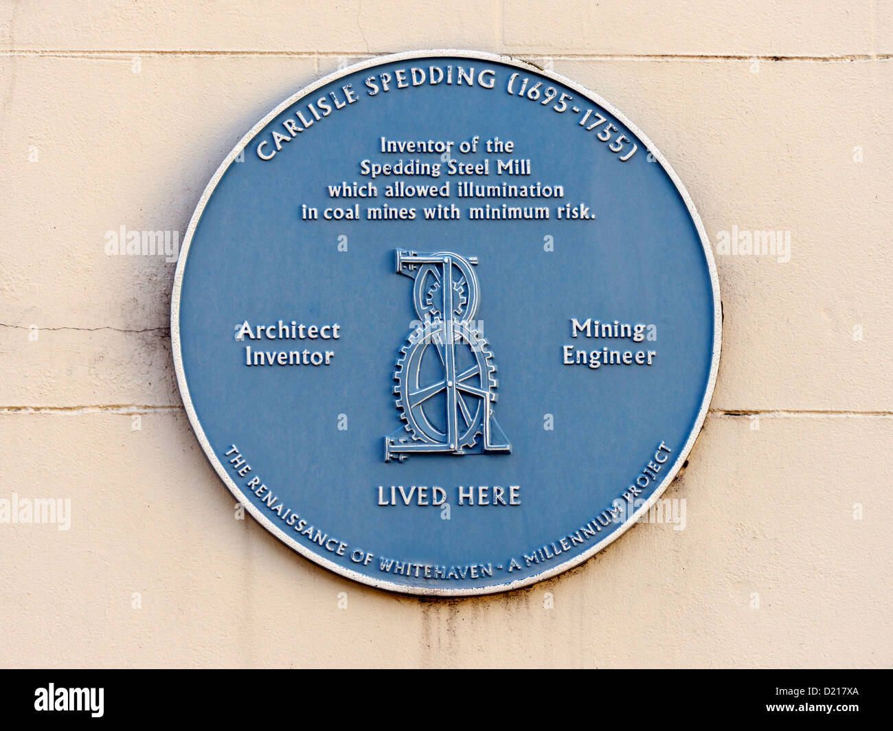 Carlisle Spedding commemorative plaque. 17 Scotch Street, Whitehaven ...