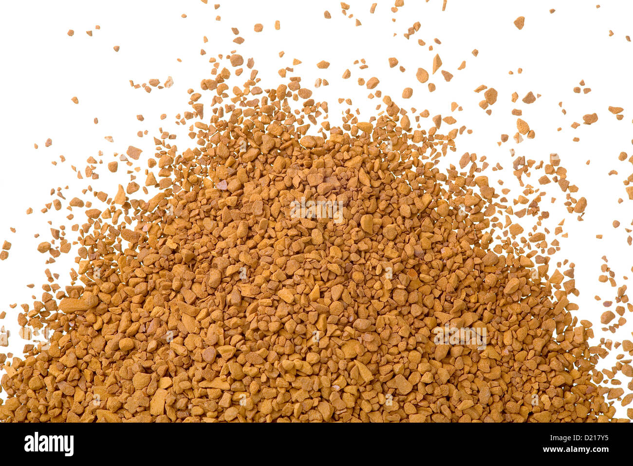 Close up of instant coffee isolated on white background Stock Photo - Alamy
