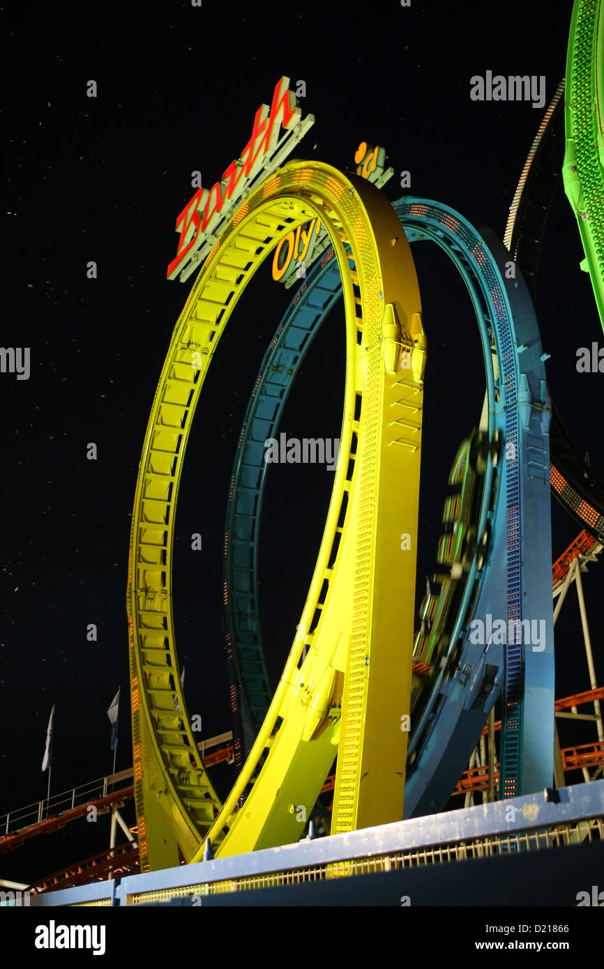 Roller coaster olympia looping hi-res stock photography and images - Alamy