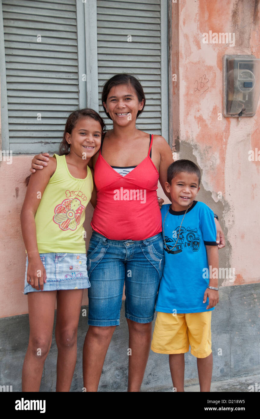 mother with two kids Stock Photo - Alamy