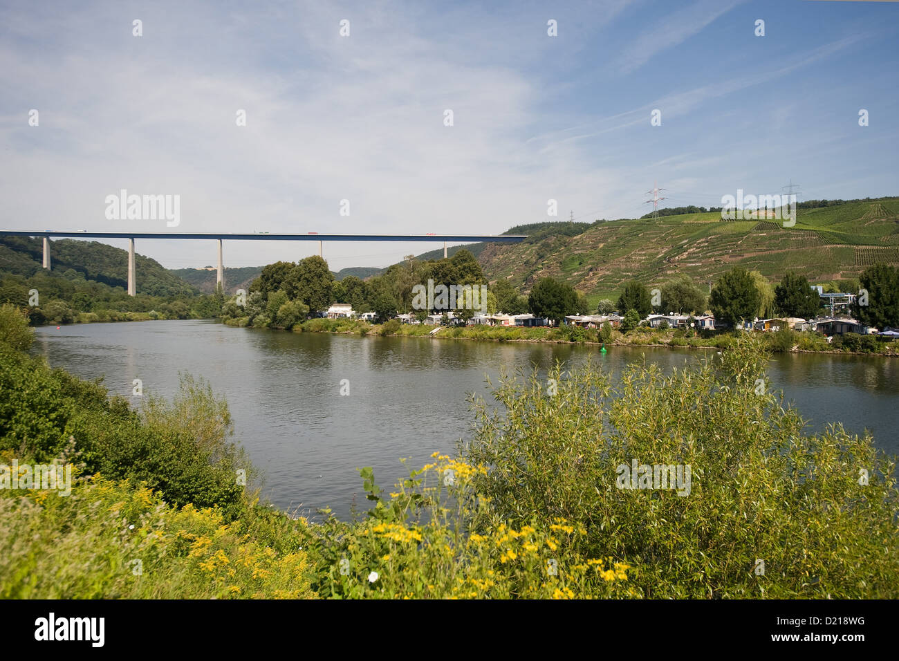 Winningen, Germany, the Moselle and the Moseltalbruecke Stock Photo - Alamy
