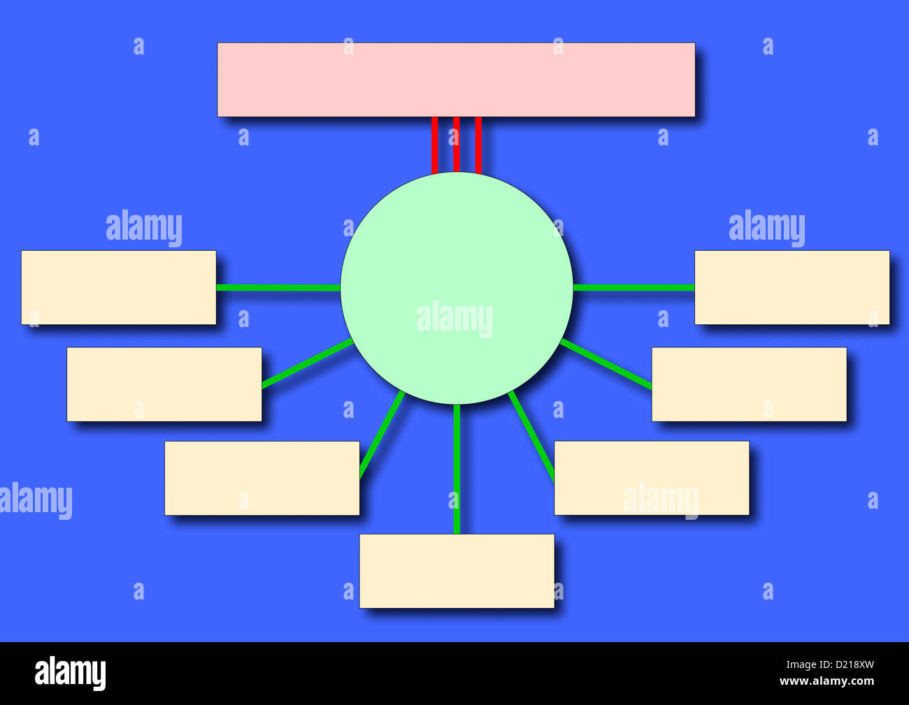 Business flowchart empty boxes hi-res stock photography and images - Alamy
