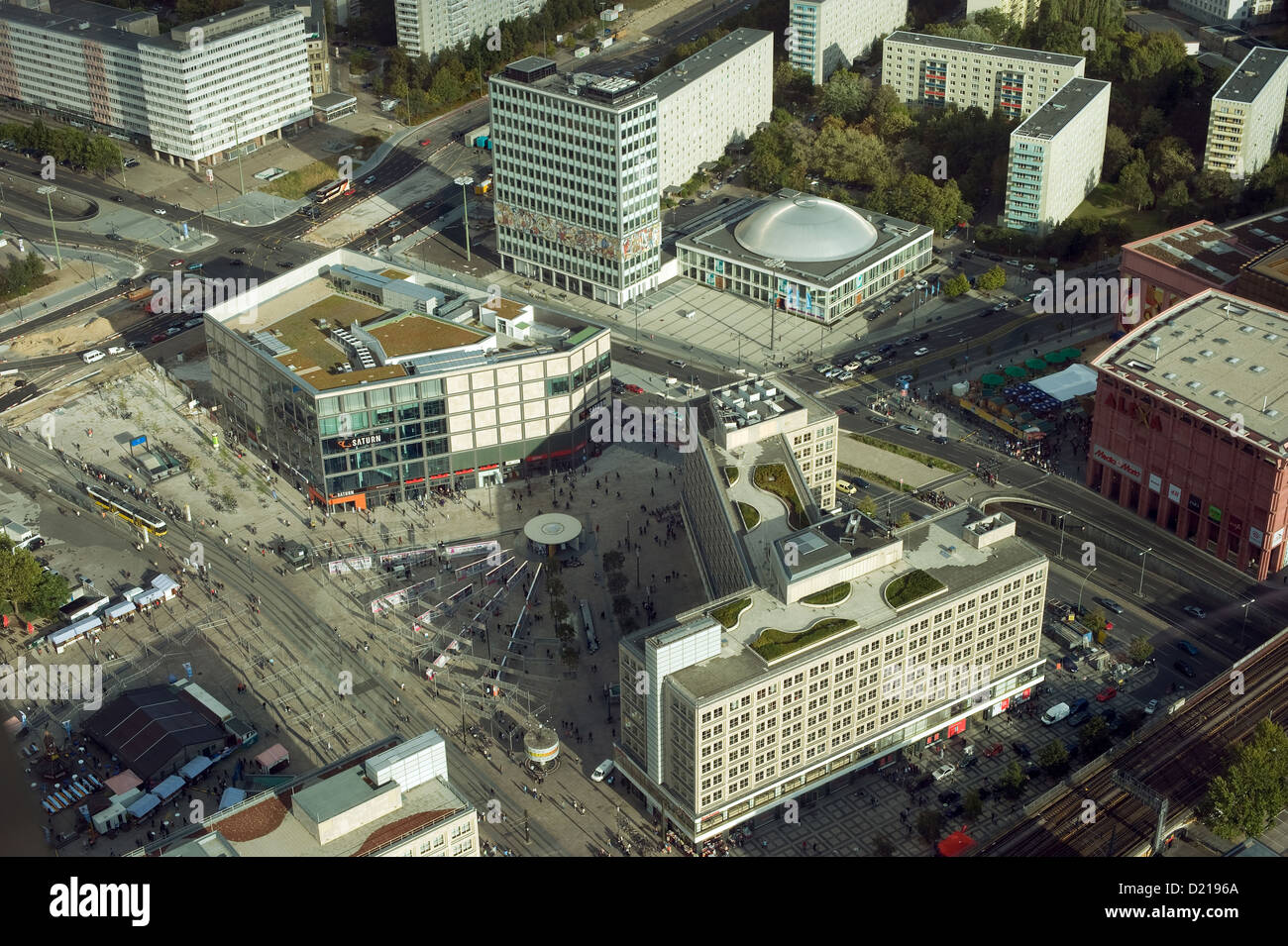 Berlin, Germany, Cityscape with Saturn buildings and the teacher's ...