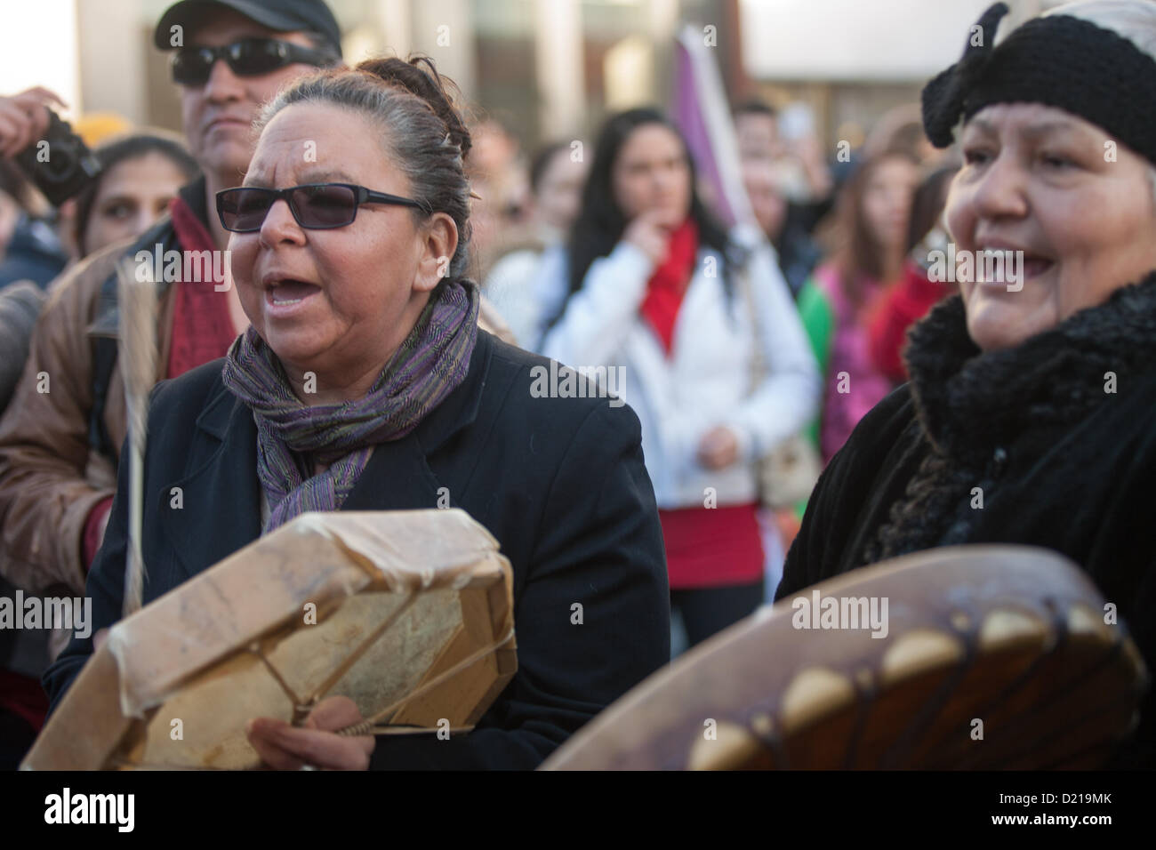 Native american protest young people hi-res stock photography and ...