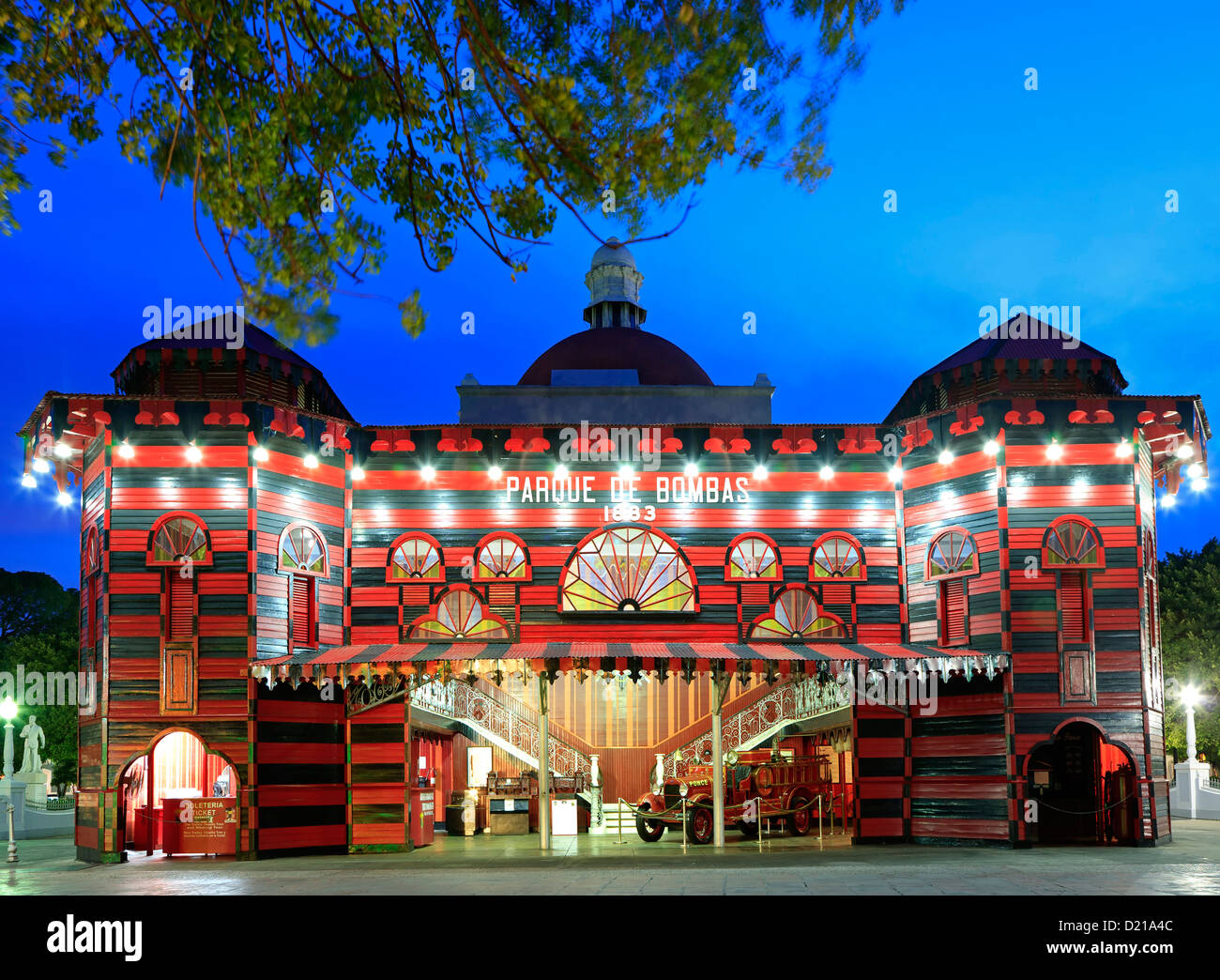 Parque de Bombas/Firehouse (1883), Ponce, Puerto Rico Stock Photo - Alamy