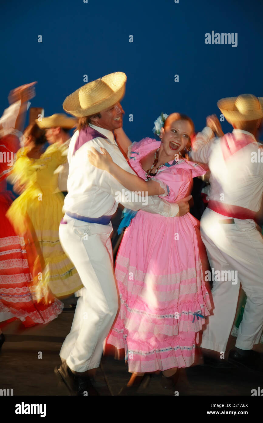 Folkloric dancers, Le Lo Lai Festival, Isla Verde, Puerto Rico Stock ...