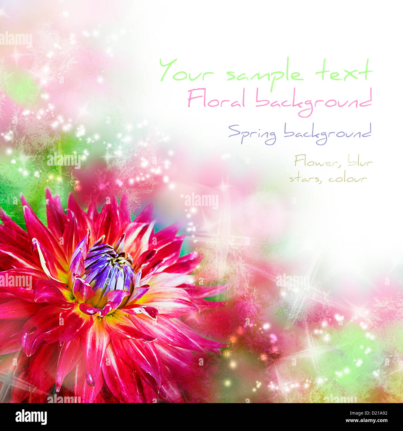 Art abstract background with spring floral motive for design Stock ...