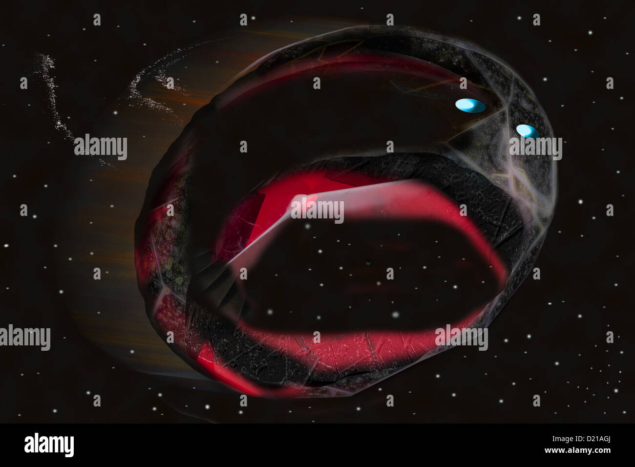 alien meteor space ship Stock Photo - Alamy