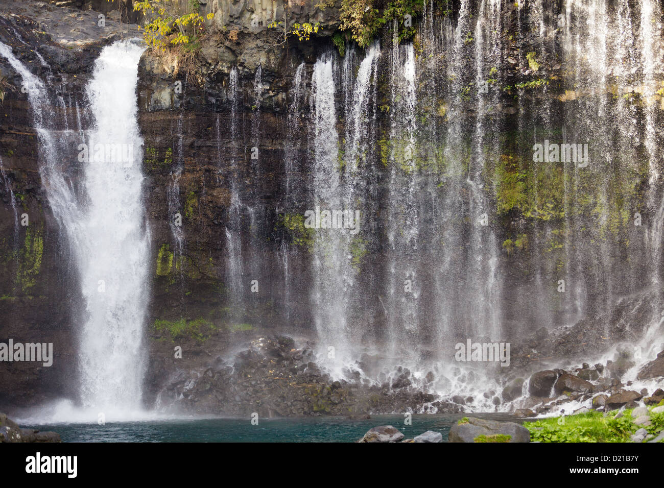 Shiraito waterfall scenery in autumn, near Fuji, Japan Stock Photo - Alamy