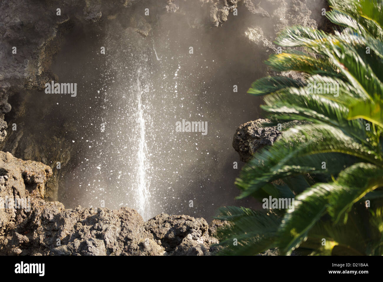 Hot spring water coming from rocks, Atami, Japan Stock Photo - Alamy