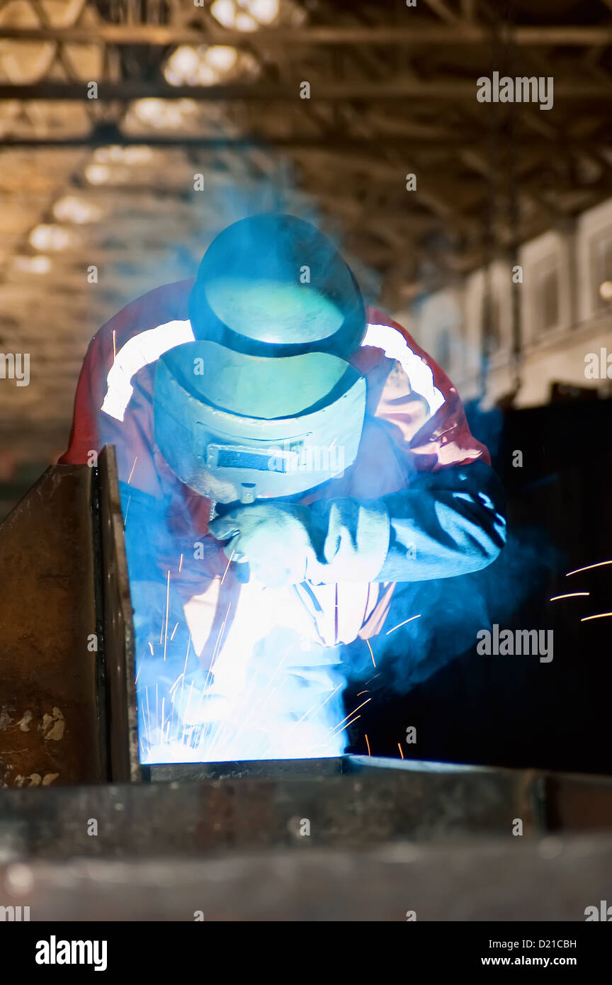 Welding workers were working Stock Photo - Alamy