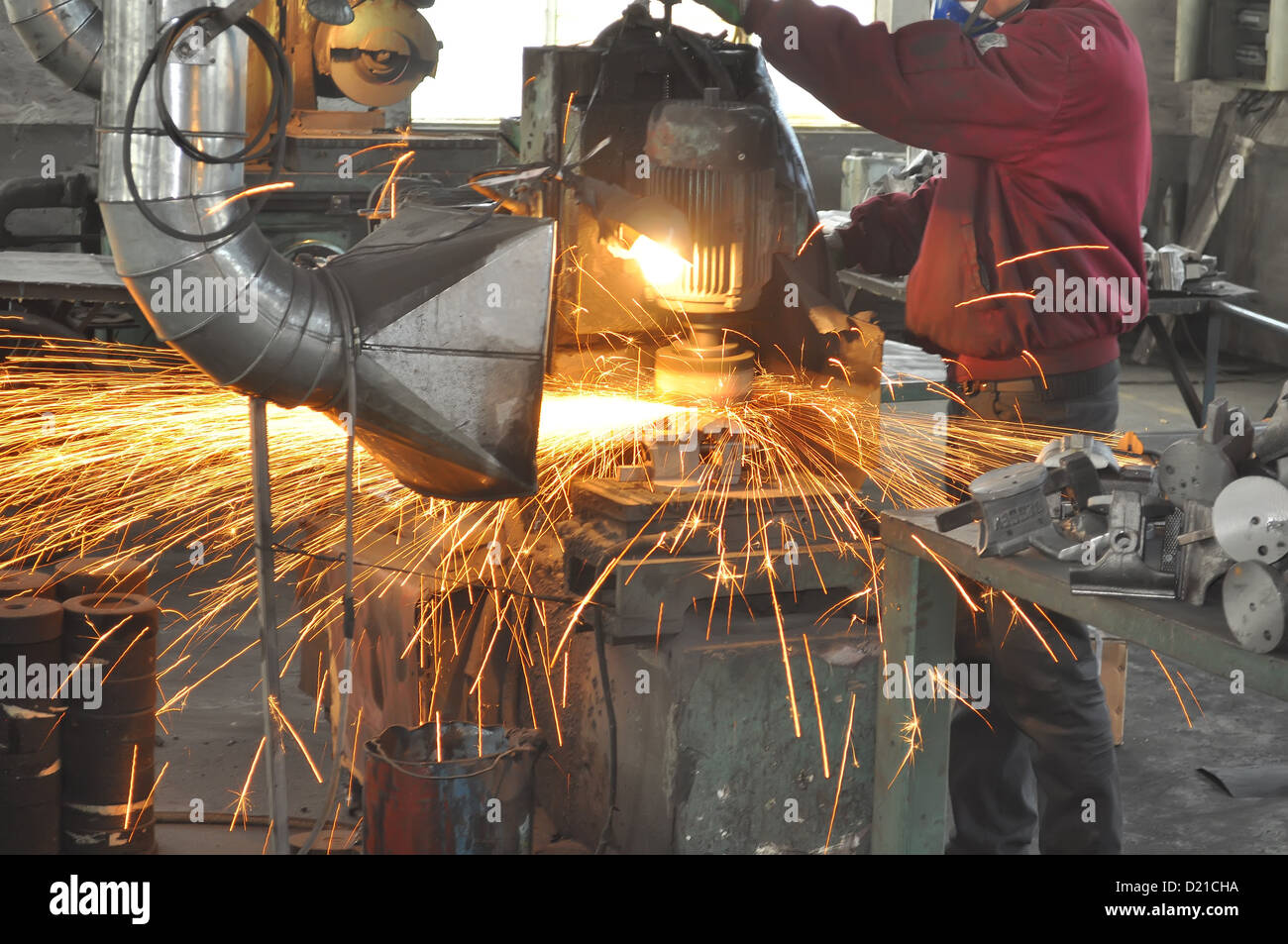 Welding workers were working Stock Photo - Alamy