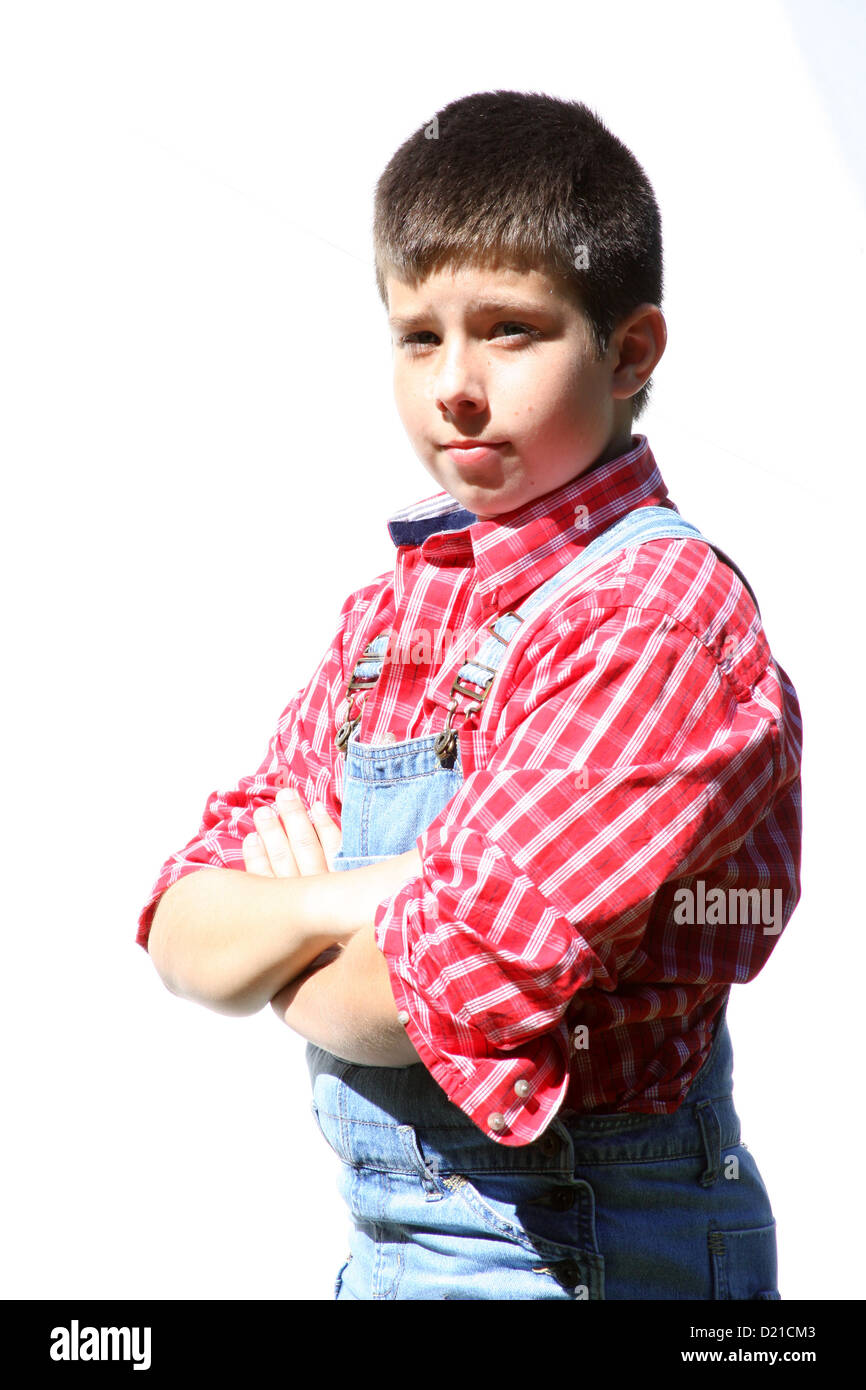 A young farmer boy Stock Photo - Alamy