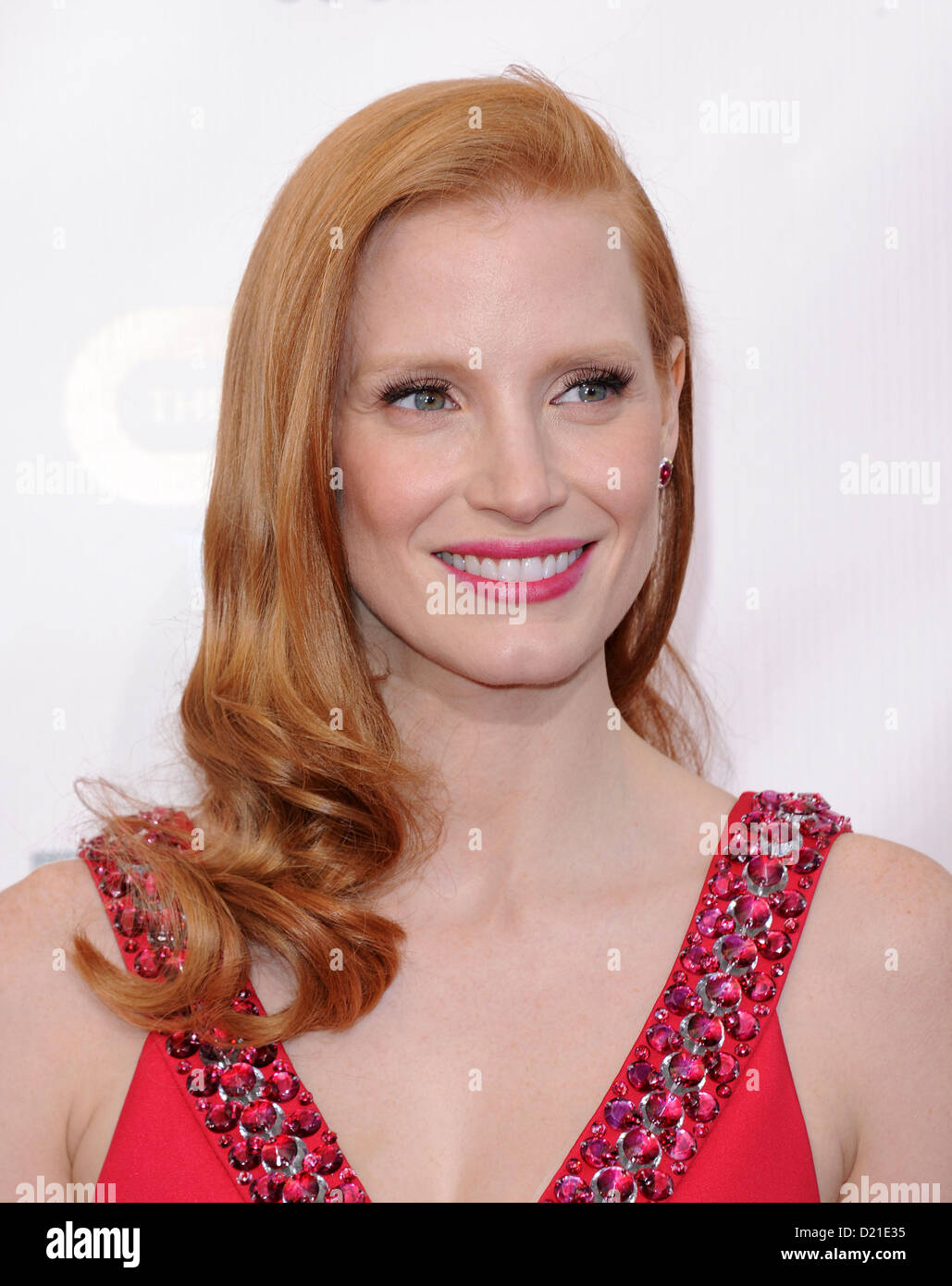 Jan. 9, 2013 - Santa Monica, California, U.S. - Jessica Chastain ...