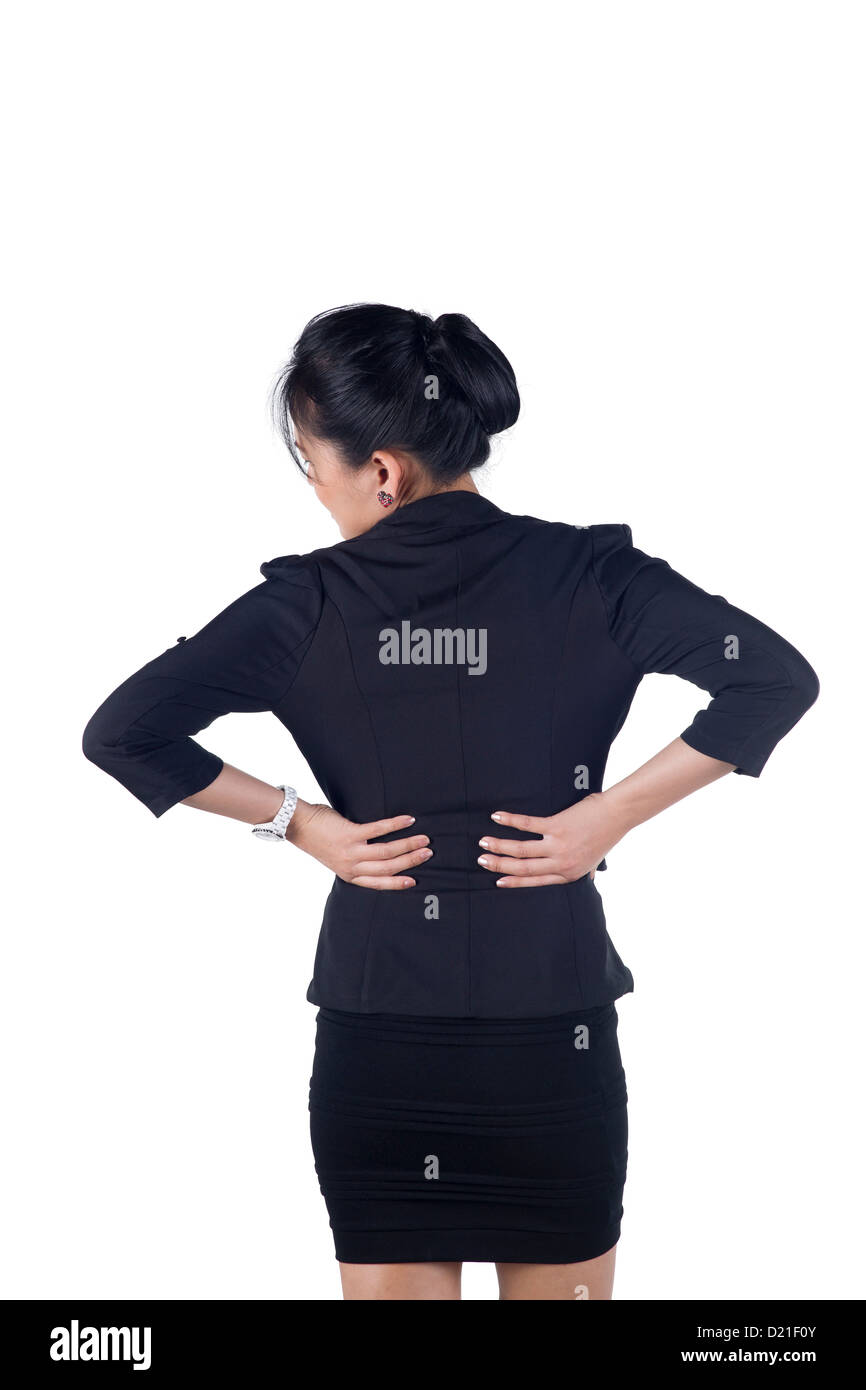 Business Woman Standing Back