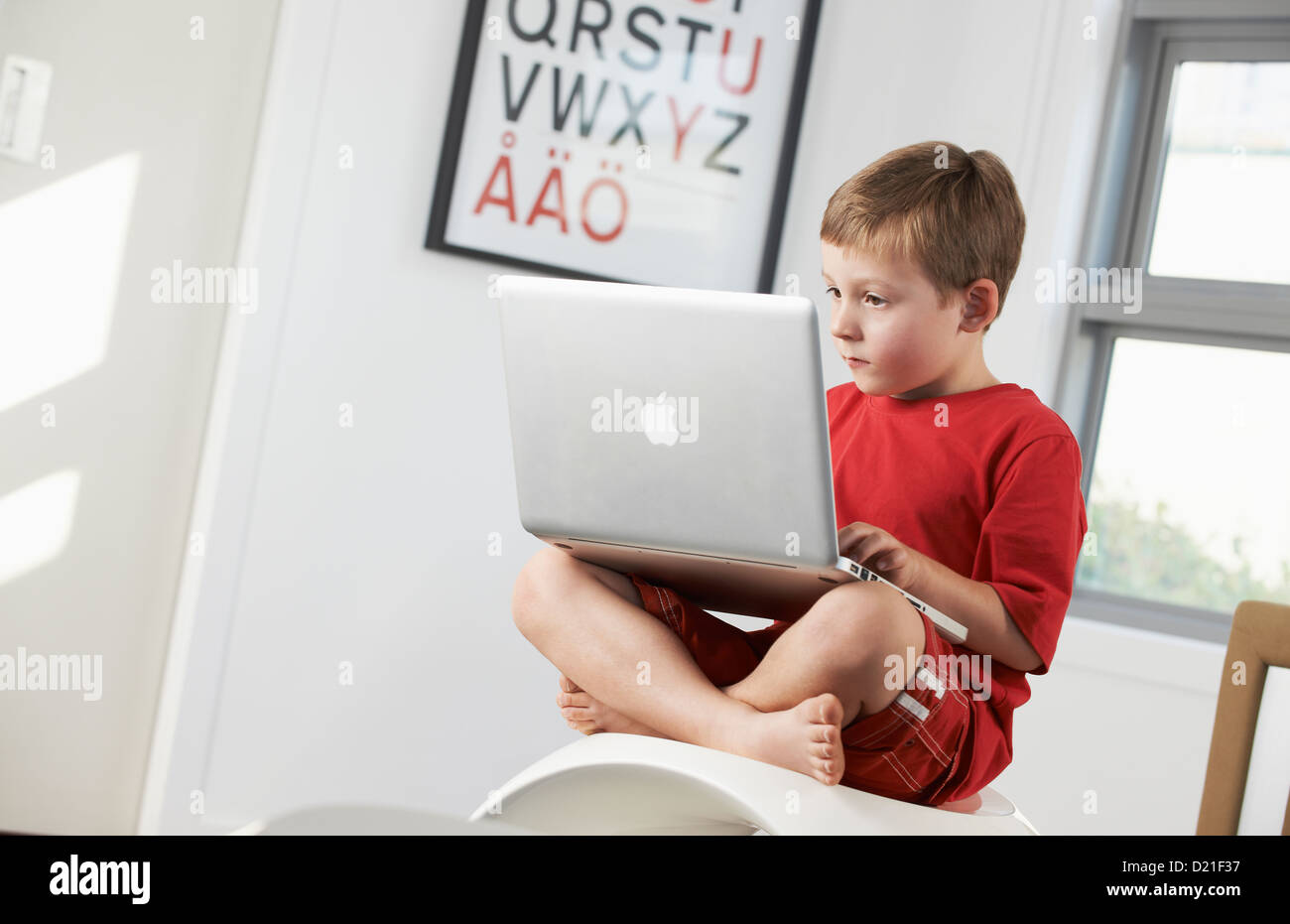 Children laptop alphabet hi-res stock photography and images - Alamy