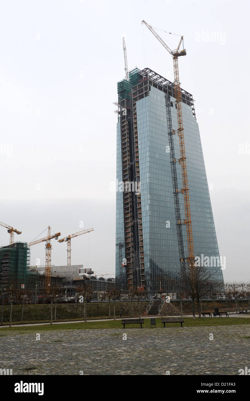 Picture of the new European Central Bank Building in Frankfurt Stock ...