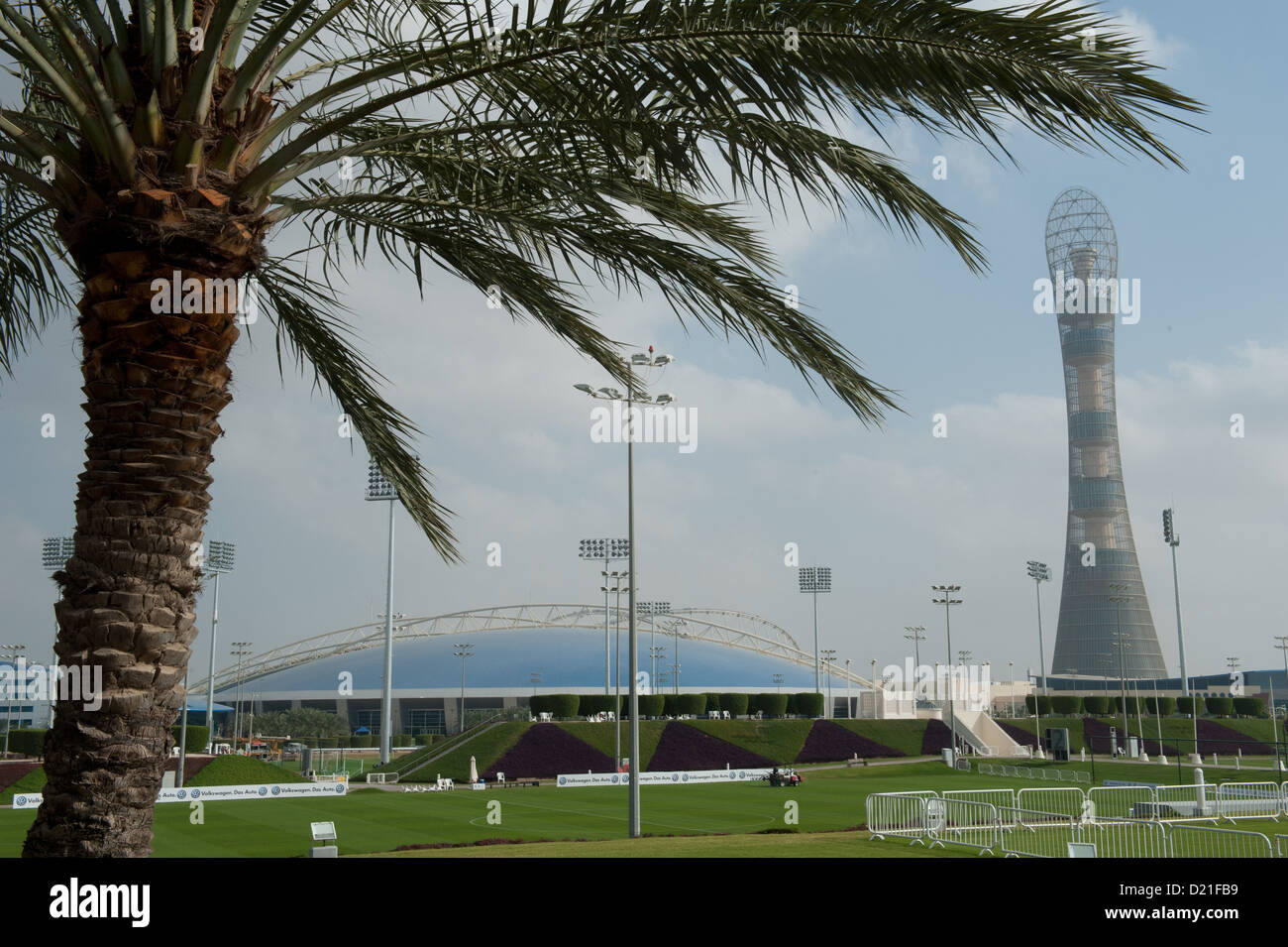 The Aspire Zone Sports City in pictured in Doha, Qatar, 09 January 2013 ...