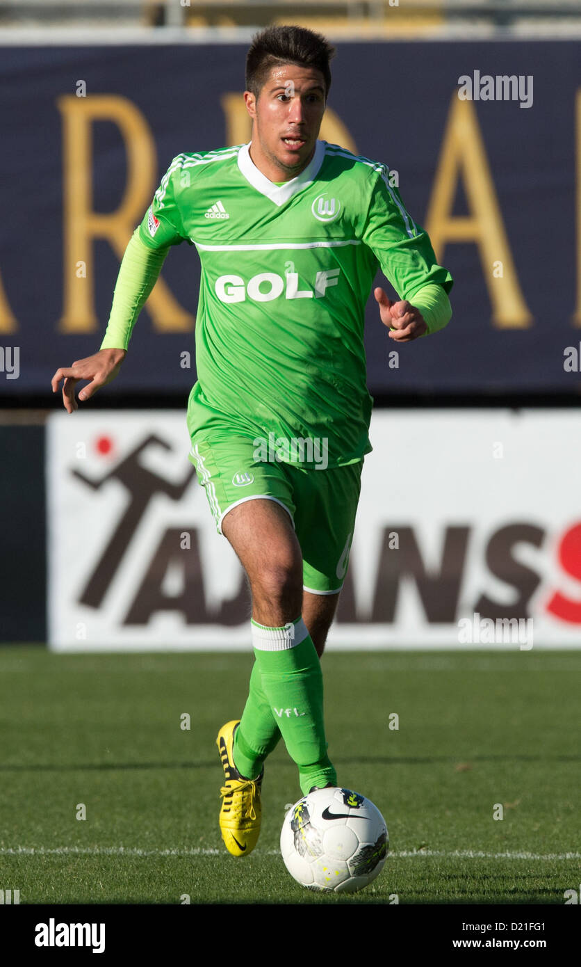 Wolfsburg's Slobodan Medojevic plays the ball during a Tuttur Cup match ...
