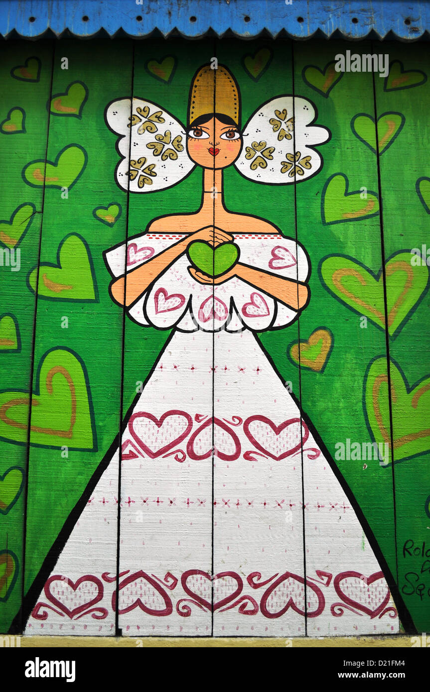 Ciudad de Panamá (Panama): drawing at Vintage shop, Casco Viejo Stock ...