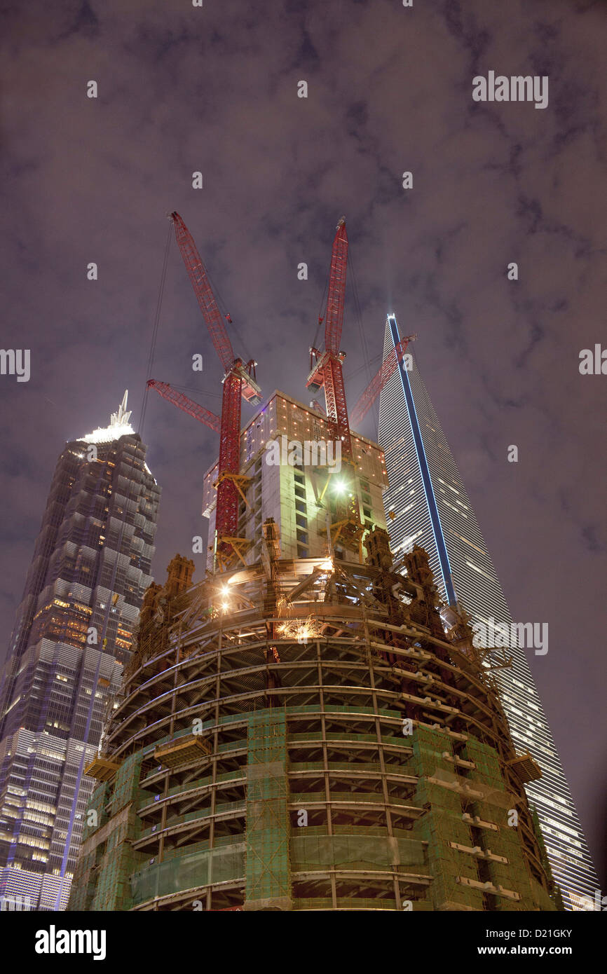 Shanghai tower construction hi-res stock photography and images - Alamy