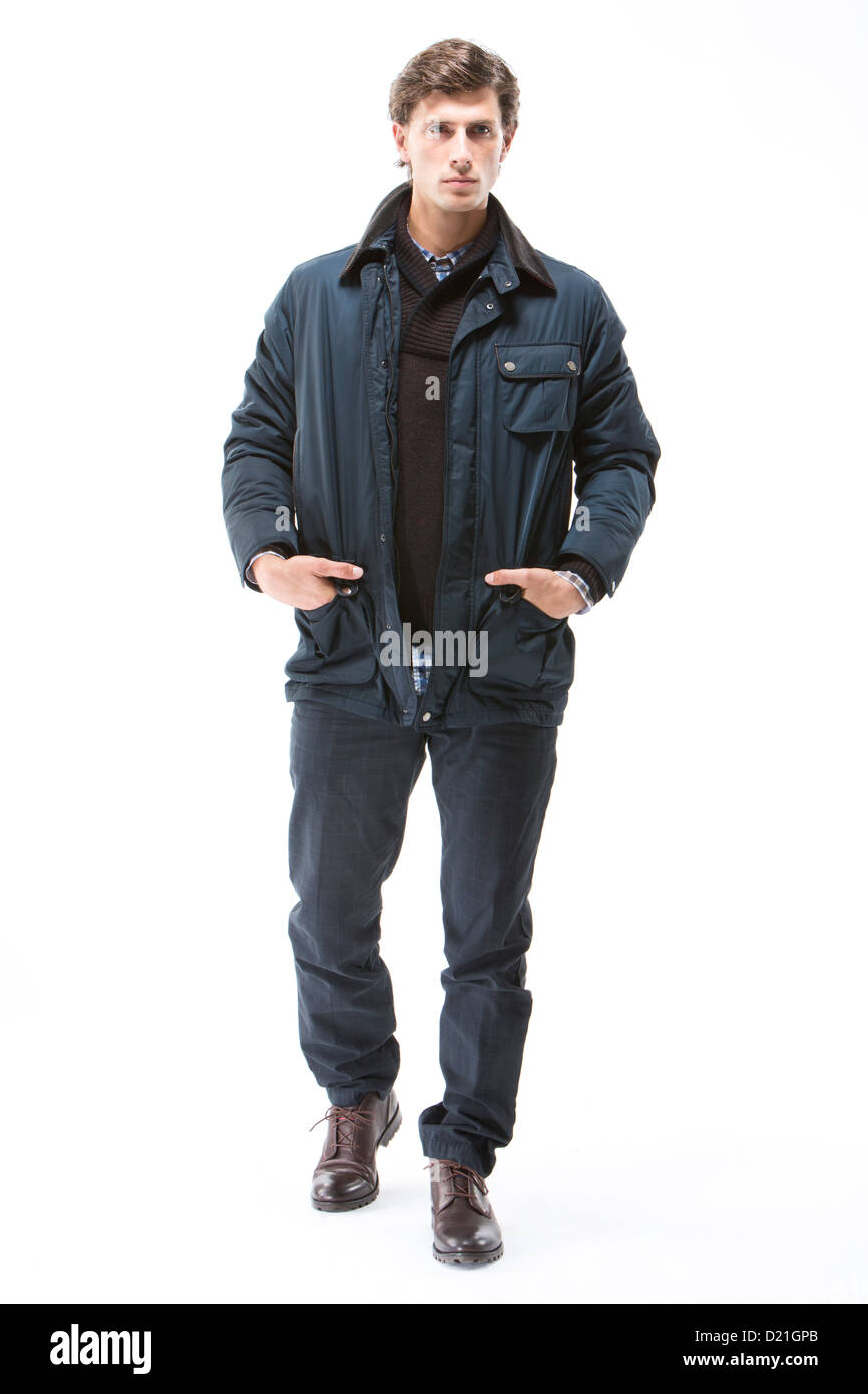 Man portrait in autumn Cut Out Stock Images & Pictures - Alamy