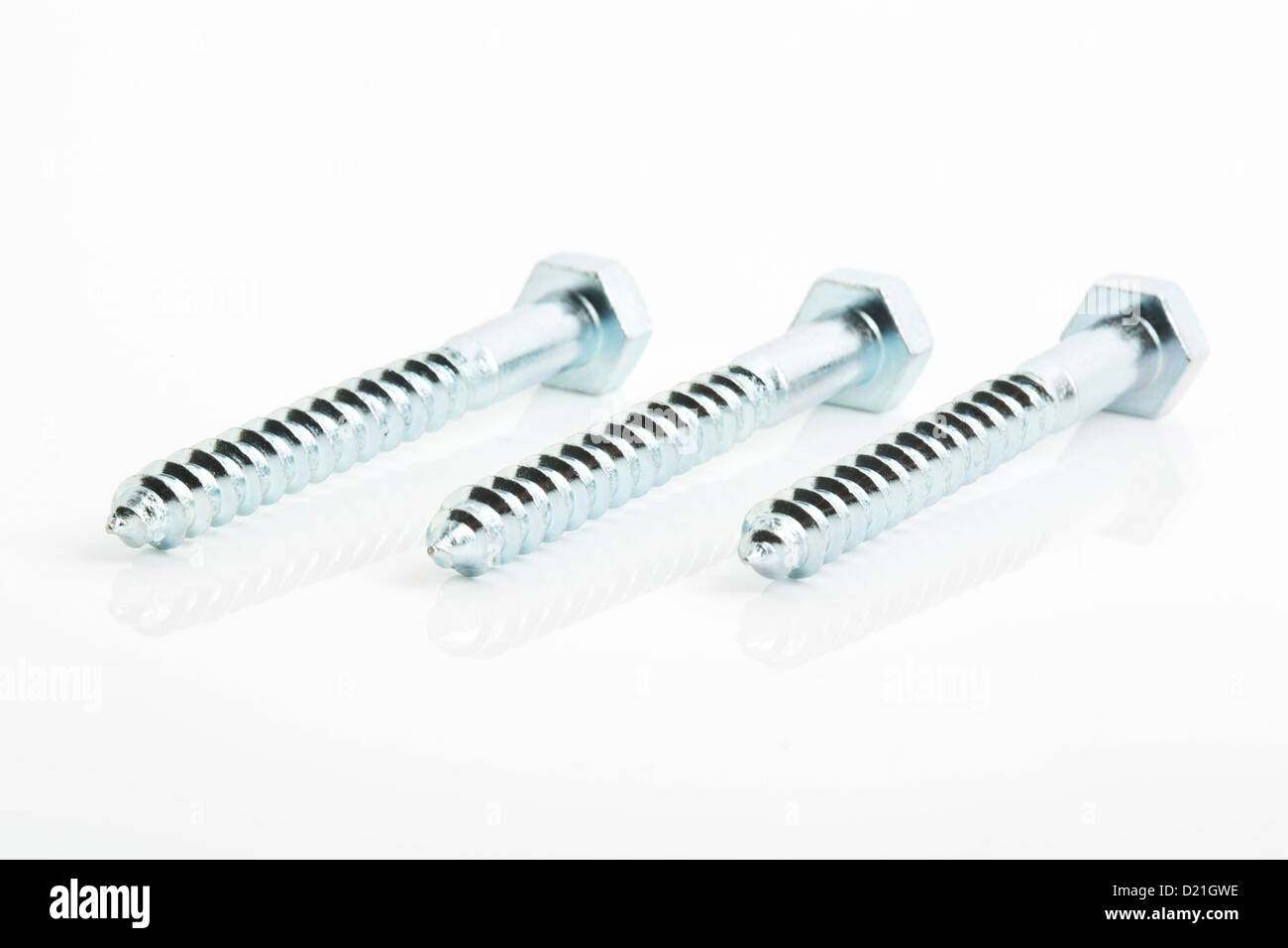 Close up of screw on white background Stock Photo - Alamy