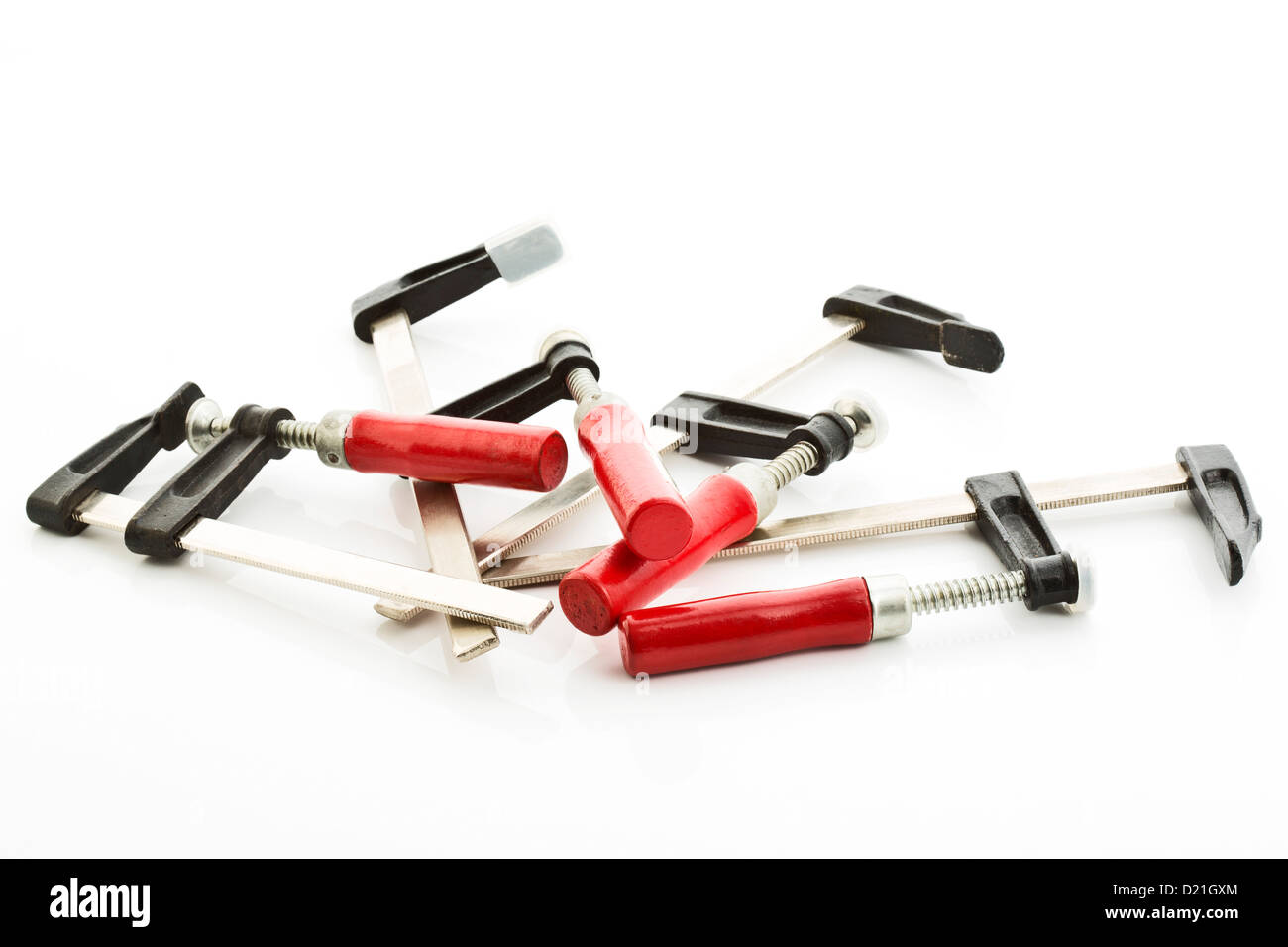 Close up of bench vice on white background Stock Photo - Alamy