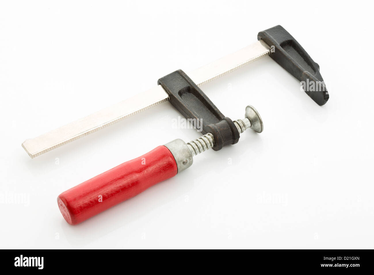 Close up of bench vice on white background Stock Photo - Alamy
