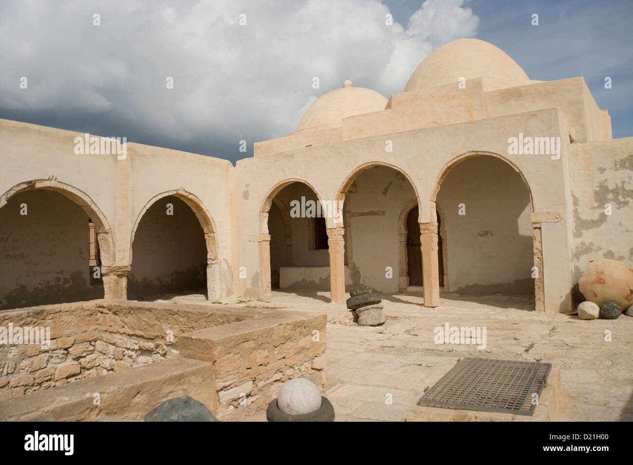 Mosque in the Fort of Borj Ghazi Mustapha on the island of Djerba in ...