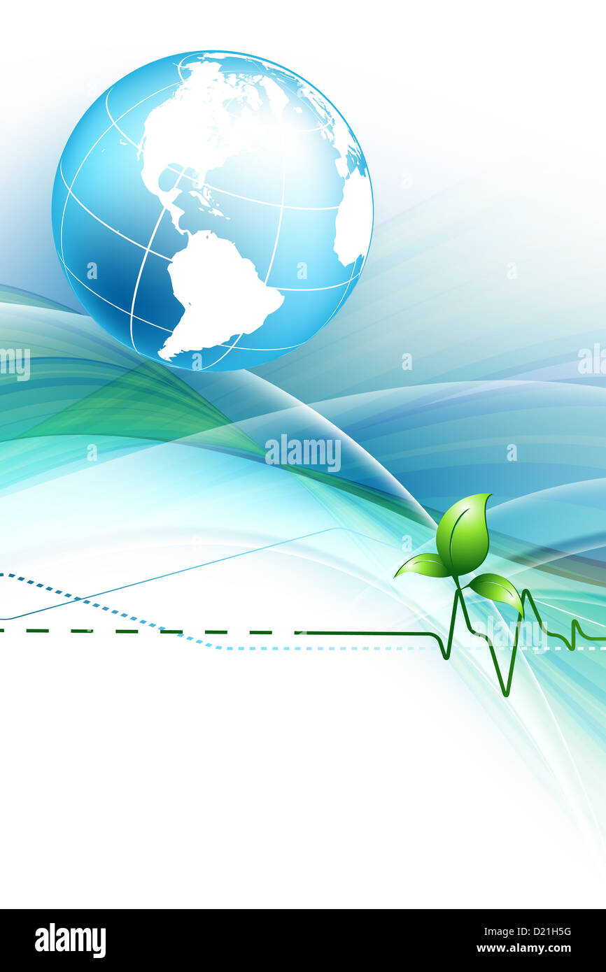 environmental concept background with globe Stock Photo - Alamy