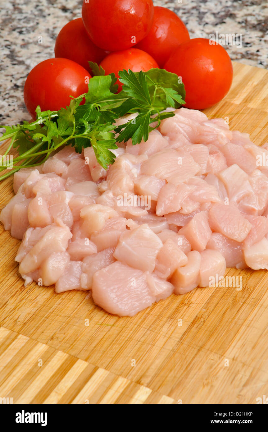 Fresh raw chicken meat ready to cook Stock Photo - Alamy