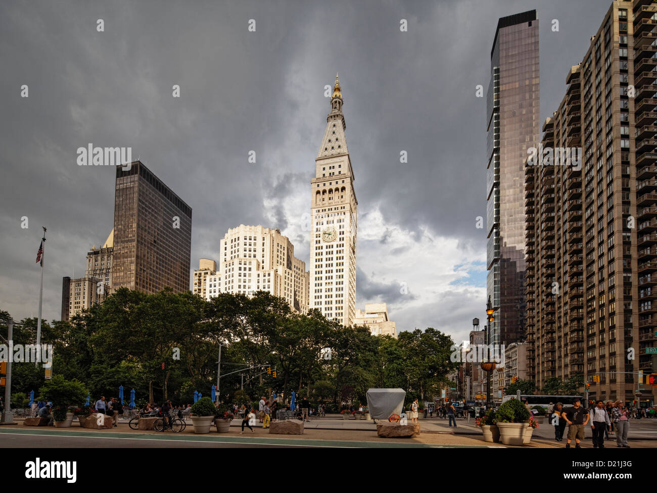 Madison Square Park, Met Life Tower und Metropolitan Life North ...
